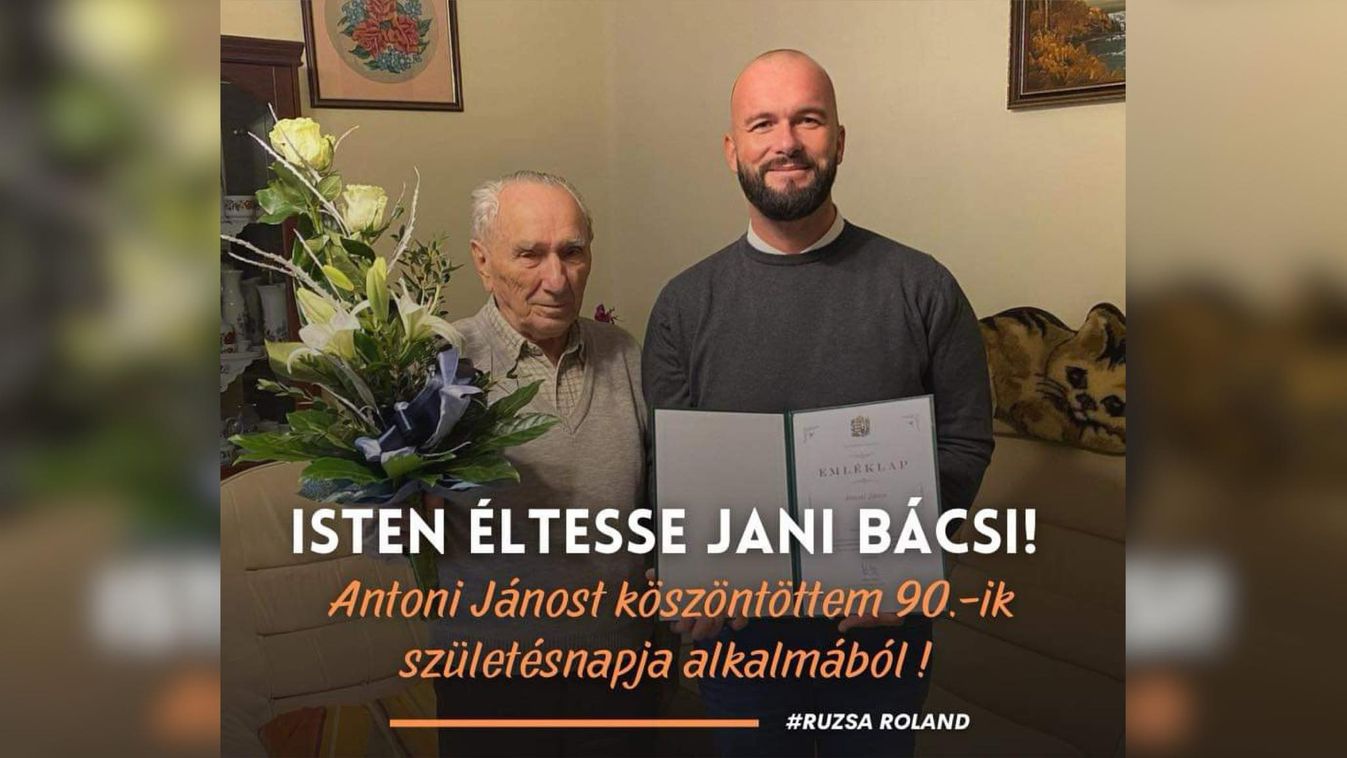 Antoni János 90 éves – Ruzsa Roland köszöntötte