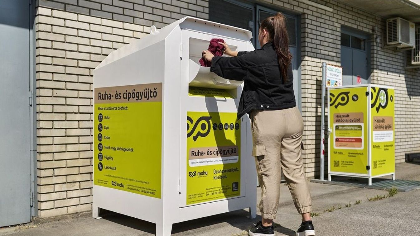 Ruha- és cipőgyűjtő-konténert helyeznek ki