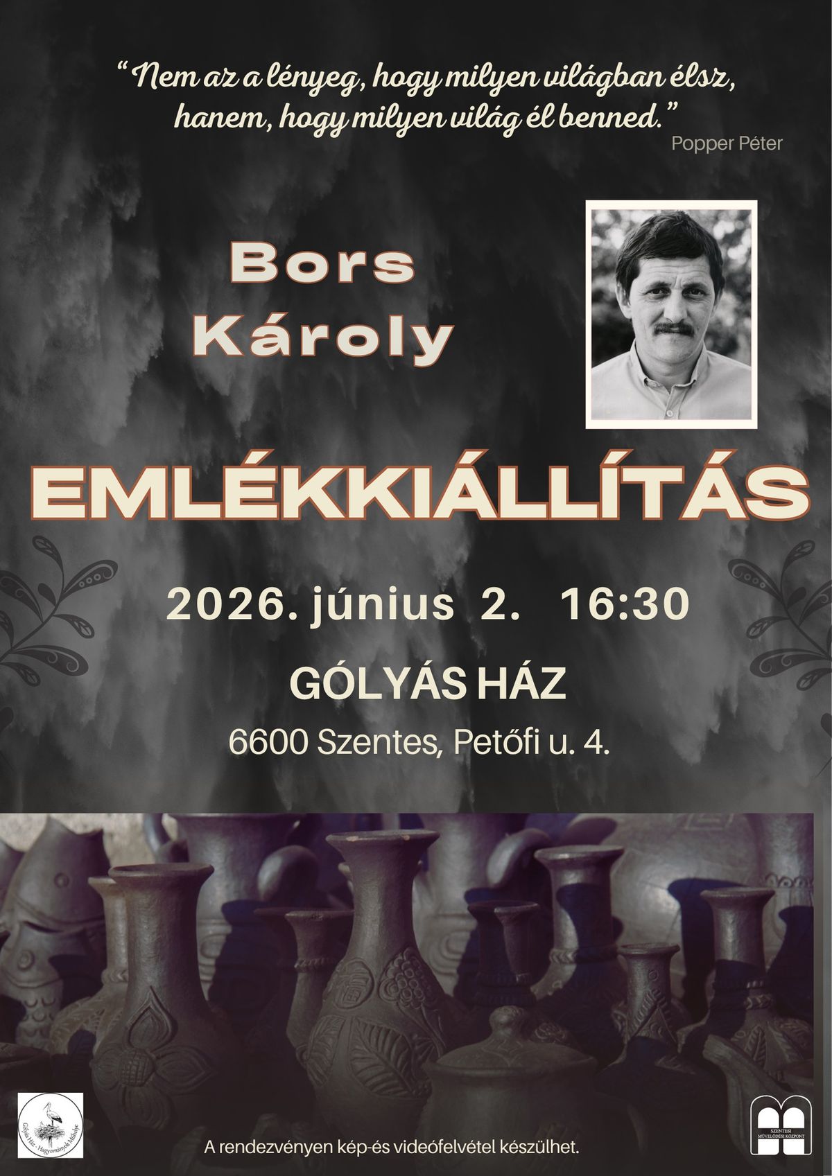 Bors Károly emlékkiállítás (Időpont: 2026. június 2.) | DELMAGYAR